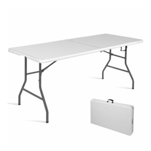 Foldable Plastic Table 6 Ft | Singh Event Rentals